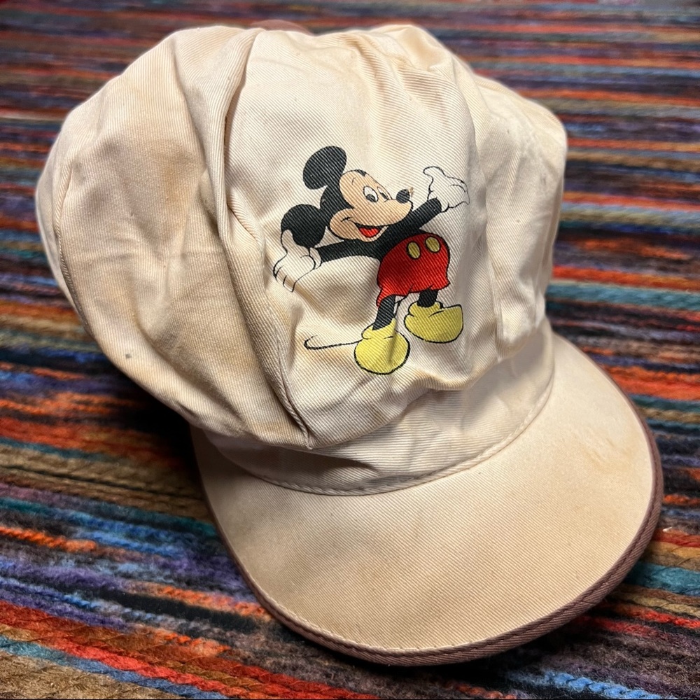 Vintage Mickey Mouse Disney Train Engineer Hat - Gem